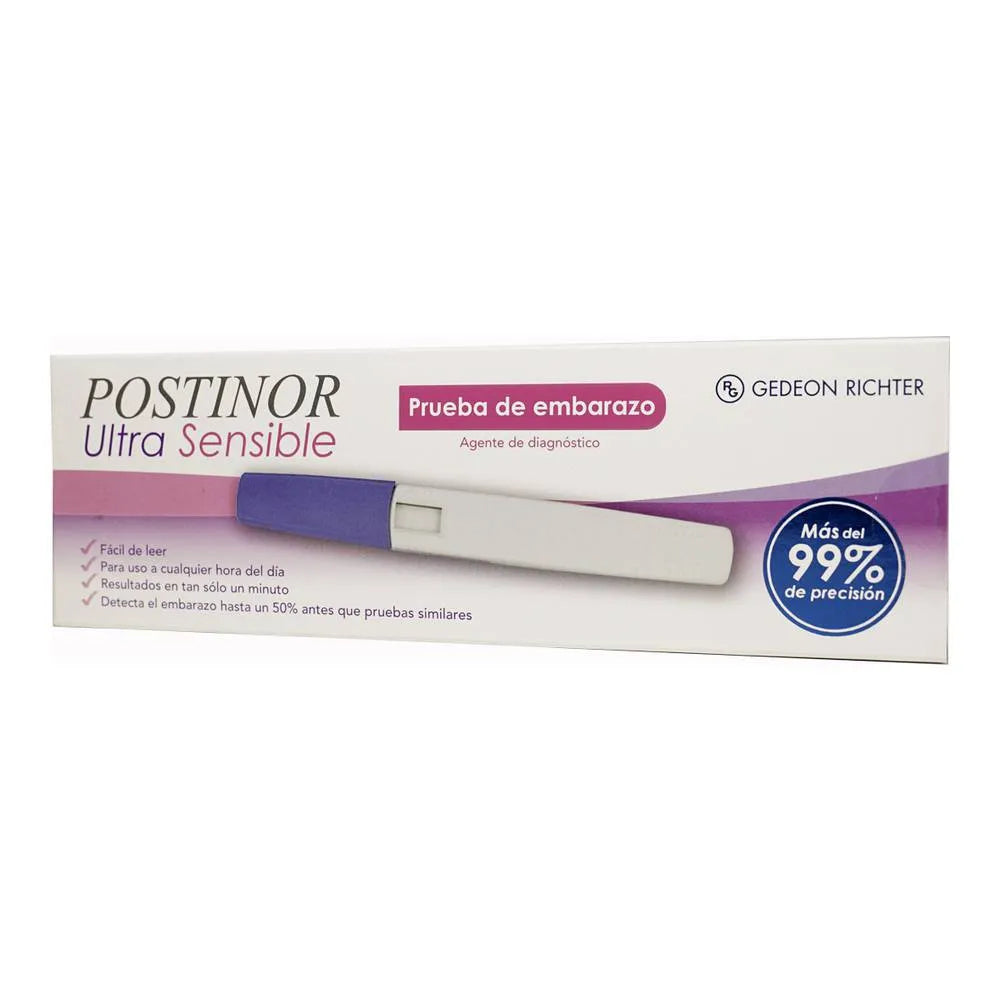 Postinor Ultra Sensible Prueba Embarazo Sanafarma Mx